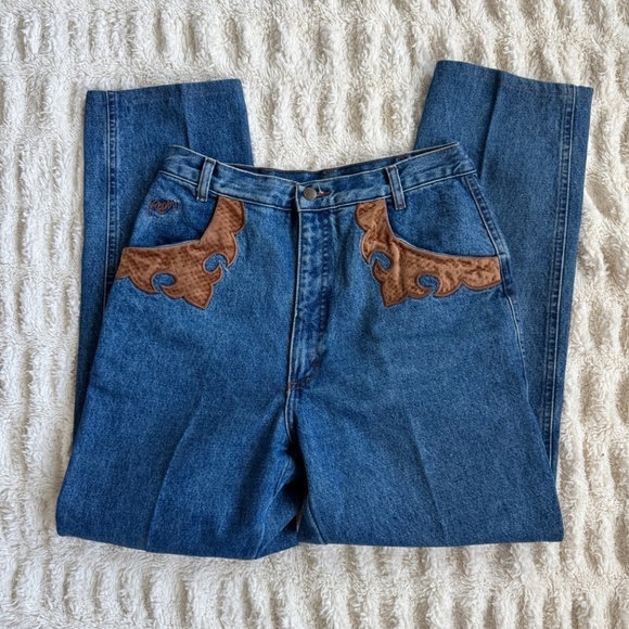 Roper | Jeans | Vintage Roper Western Patch Denim Usa Made Jeans Size ...